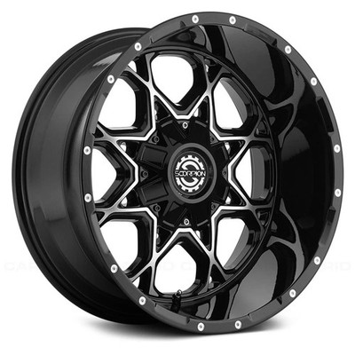 Scorpion SC10 Wheels 20x12 (-44, 6x139.7, 106.1) Black Rims Set of 4 | eBay