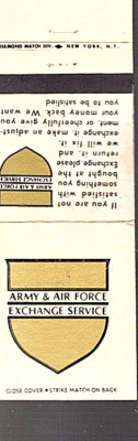 MATCH COVER--Army & Air Exchange Service--FREE SHIPping | eBay