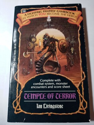 Temple Of Terror - By Ian Livingstone - Book 14 - Fighting Fantasy | eBay