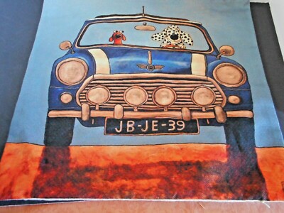 MINI COOPER Convertible Pillow Case w/ Dogs - BRAND NEW ! | eBay