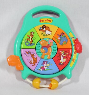 VINTAGE 2004 DISNEY WINNIE THE POOH SEE 'N SAY JUNIOR ACTIVITY CENTER ...