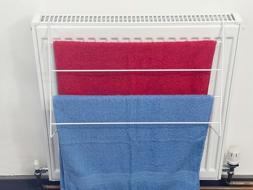 4 Bar Radiator Airer Dryer Clothes Drying Rack Rail Towel Holder 2M ...