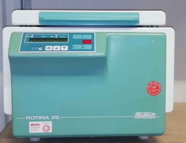 Zentrifuge Hettich Rotina 35 Inkl. Rotor voll funktionsfähig günstig ...