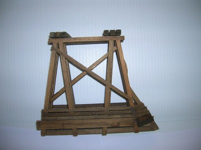 Trestle Section for a water area / river / etc. 7 1/2" L x 6 1/2" H lot ...