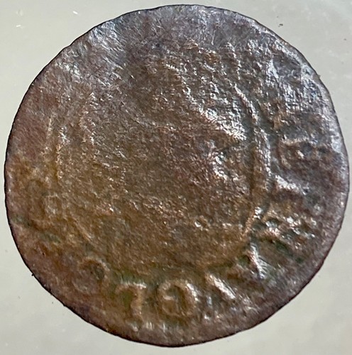 Very Rare 1626 French Coin King Louis XIII France 2 Deniers Double ...