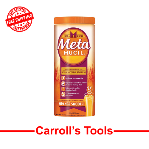 Metamucil Fibre Supplement 283g Powder (48 Doses) - Orange Smooth ...