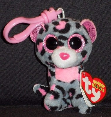 TY BEANIE BOOS - TASHA the LEOPARD KEY CLIP - MINT with MINT TAGS | eBay