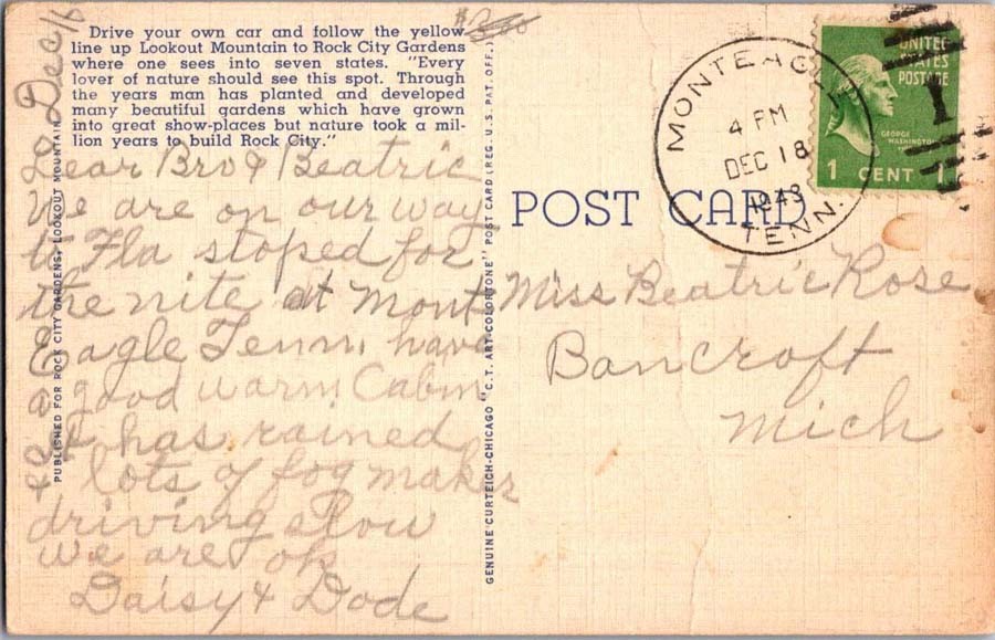 Lookout Mountain - Dalton GA : ROCK CITY GARDENS TOURIST ATTRACTION a ...