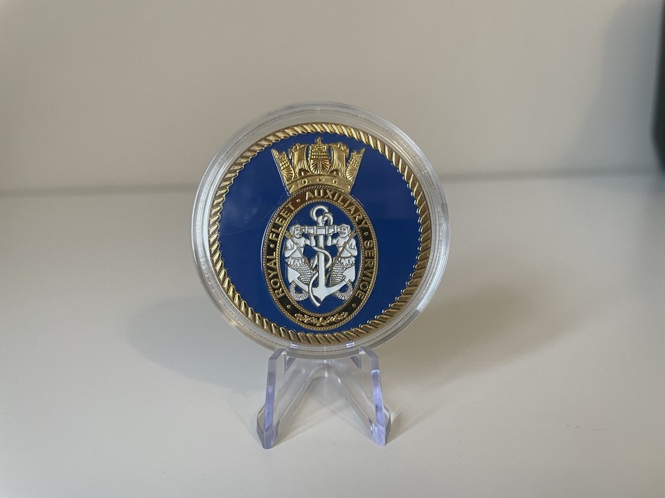 Royal Fleet Auxiliary Service RFA Wave Ruler Navy Collectable Coin ...