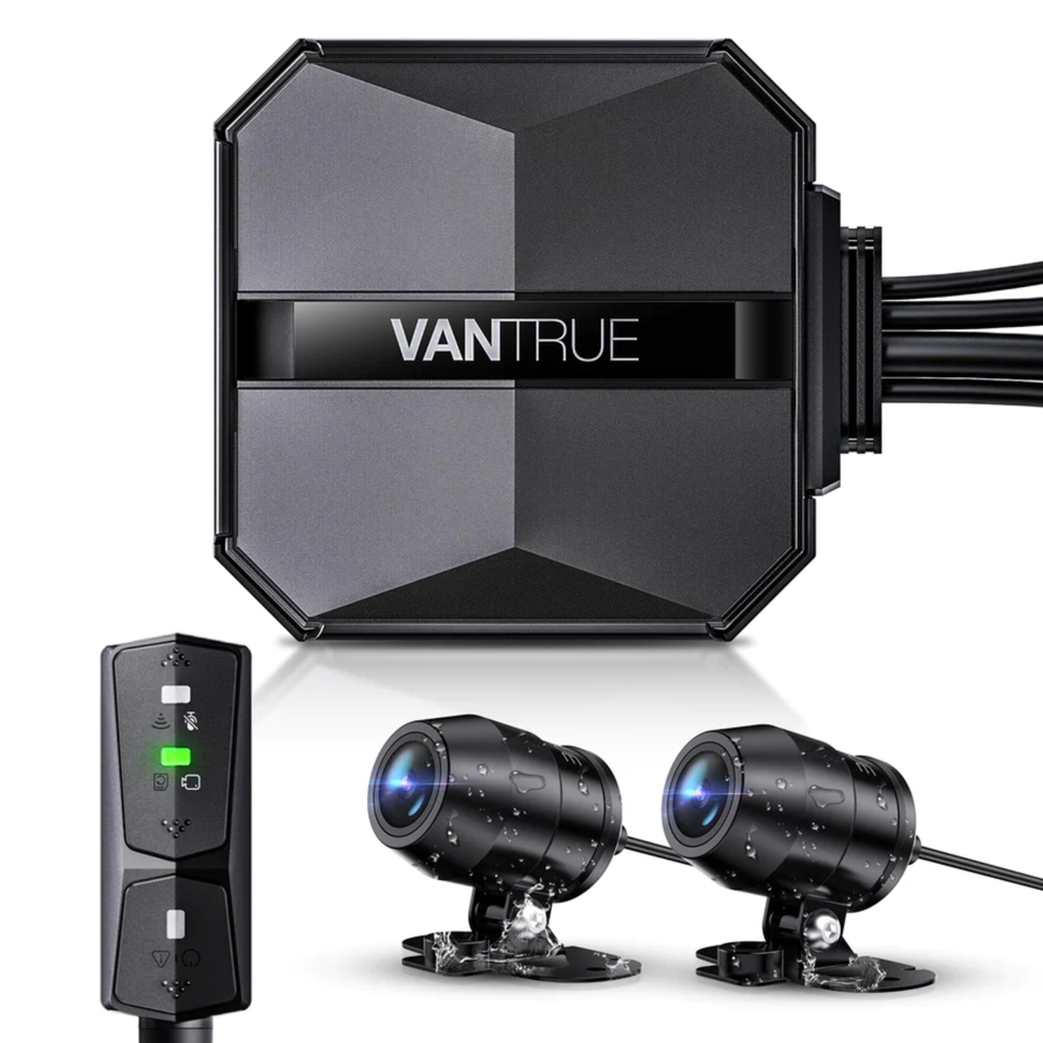 VANTRUE F1 UTV / Motorcycle Dash Cam Front and Rear 4K Dash Cam w/ Wifi ...