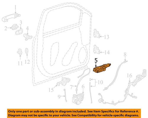 GM OEM 19-24 Canyon Front Door Lock Hardware-Handle Base 13550993 | eBay