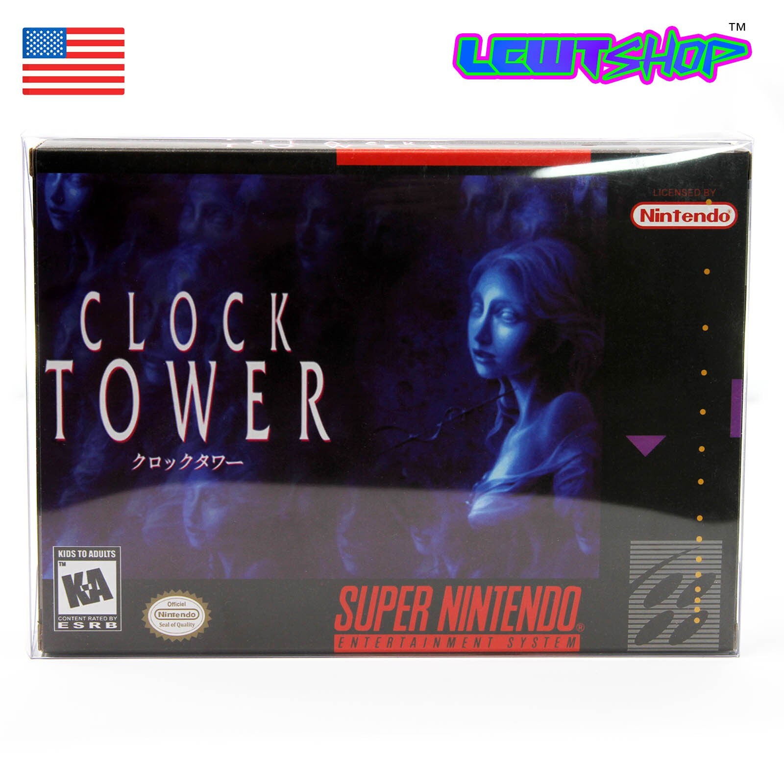 Clock Tower SNES Super Nintendo English Translation Rare Video Game NIB ...