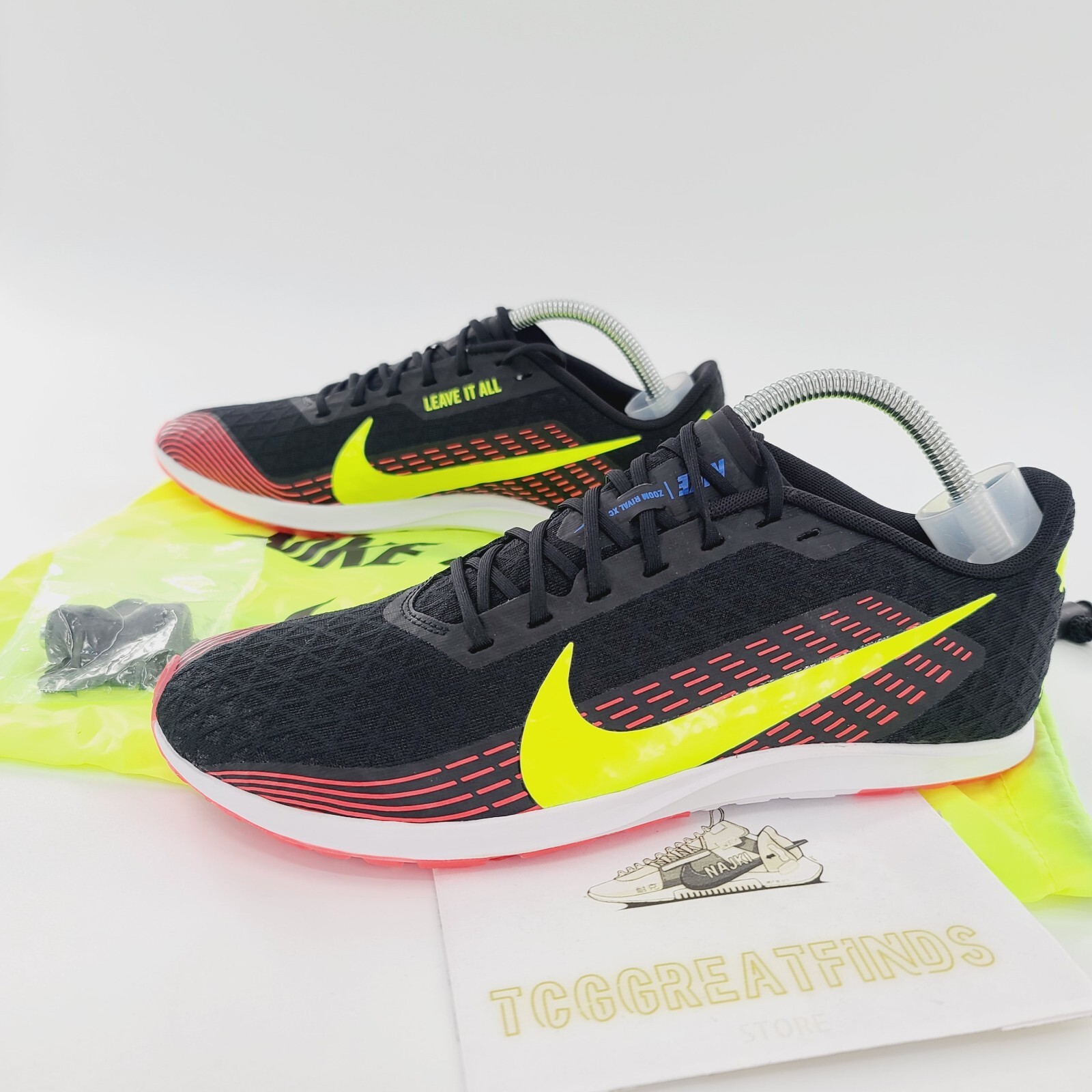 Nike Zoom Rival XC Waffle Track Shoes AJ0851-005 Black Volt Spikes Men ...