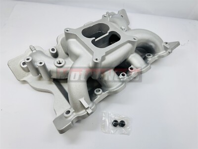 70-86 Ford 351 Cleveland 351C Cooling Air Gap Intake Manifold Dual ...
