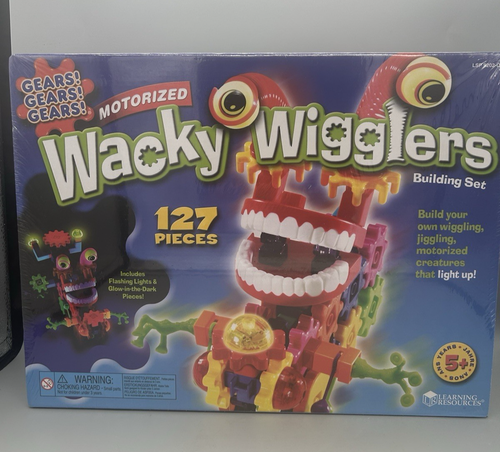 Gears Wacky Wigglers Motorized Building Set Learning Resources - Sealed ...