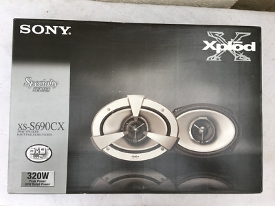 New SONY XS-S690CX 3 way 6x9 Speaker, 320 W peak power, 80W rated power ...