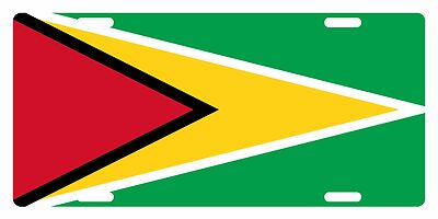 GUYANA Flag Custom License Plate National Emblem ORIGINAL Version | eBay