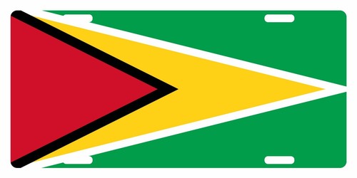 GUYANA Flag Custom License Plate National Emblem ORIGINAL Version | eBay