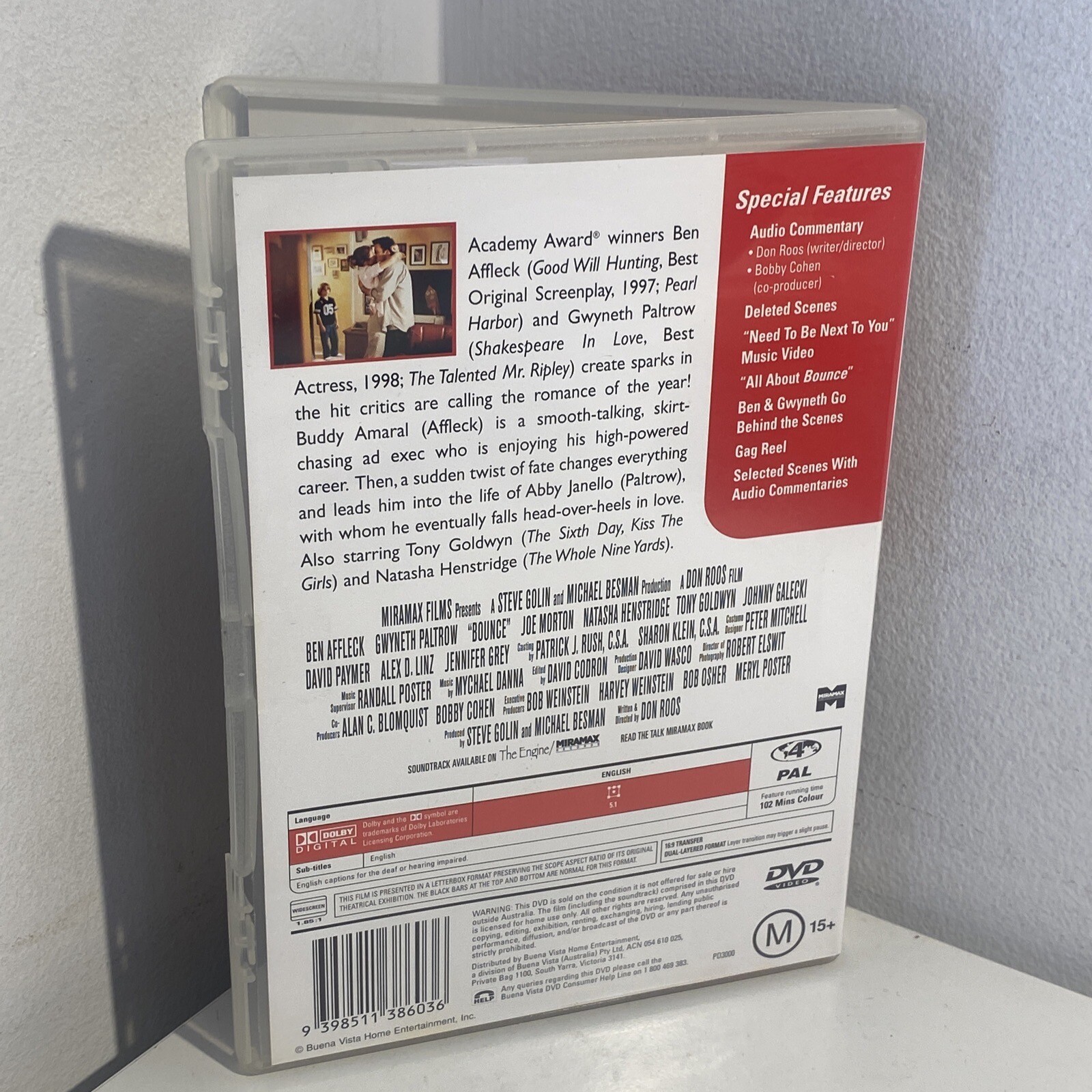 Bounce (DVD, 2000) Ben Affleck, Gwyneth Paltrow | eBay Australia