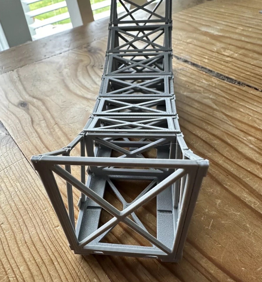 HO Scale Arch Truss Bridge 13 Inches With Support Piers “unassembled ...