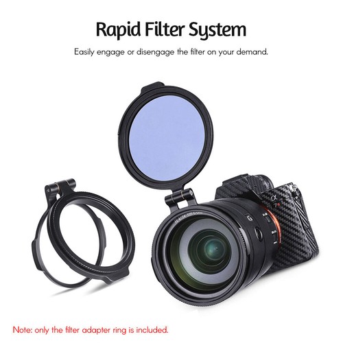 49/58/67/72/77/82mm Rapid Filters System Camera Lens ND Metal Adapter ...