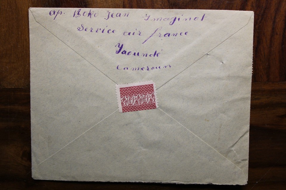 Cameroun France 1953 Yaoundé Air France cover colonie AOF 4f | eBay