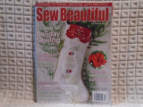 Sew Beautiful Magazine #133 Holiday Christmas Winter Martha Pullen ...