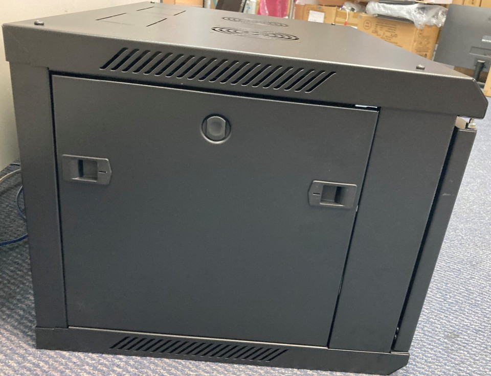 6RU 6U 19 Inch 450mm Deep Wall Mount Cabinet Server Rack Data Network ...