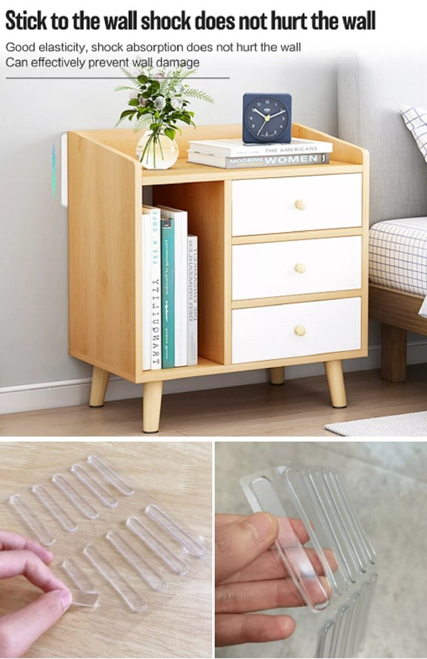 10-Pack Anti-Collision Silicone Rubber Feet – Self-Adhesive Non-Slip ...