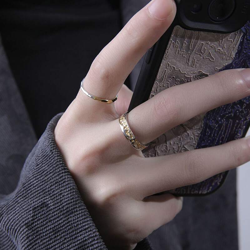 1Pcs Couple Rings Open Ring For Women Men Adjustable Finger RinGU | eBay