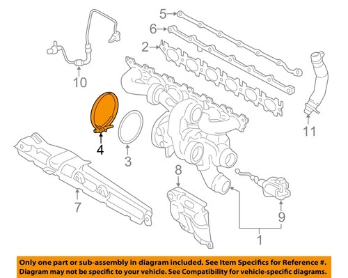 BMW OEM 16-24 340i GT xDrive-Turbocharger Clamp 18328612537 | eBay