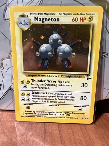 Magneton 9/130 - Pokemon TCG Base Set 2 - Vintage Holo Card | eBay