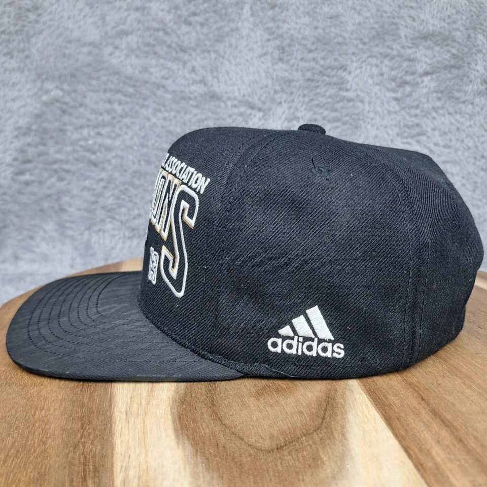 Miami Heat Hat Cap Strap Back Black Red Basketball Logo Champions ...