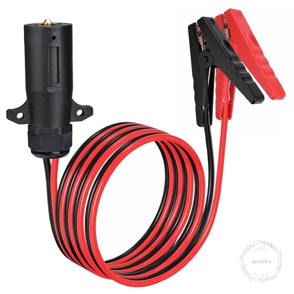 7 Way Power Access to Alligator Clips Cable 10AWG 7 Pin Trailer Plug to ...