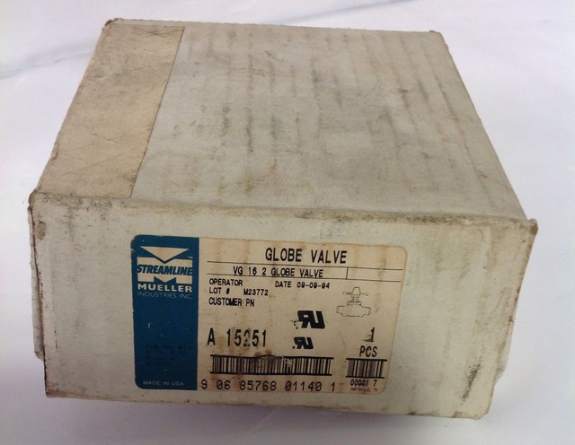 NEW Mueller Streamline Globe Line Valve A 15251 for sale online | eBay
