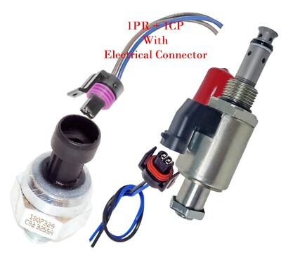 ICP & IPR Fuel Pressure Regulator & Sensor W/Connectors Fits Ford V8 7. ...