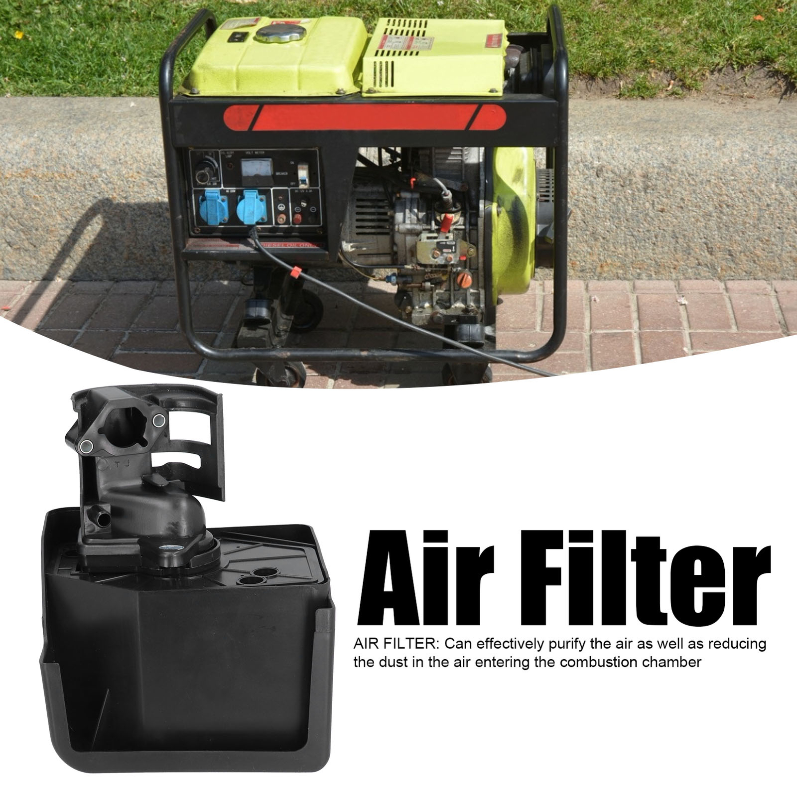 Air Filter Cleaner Assembly Accessory Replacement Part For Generator ...