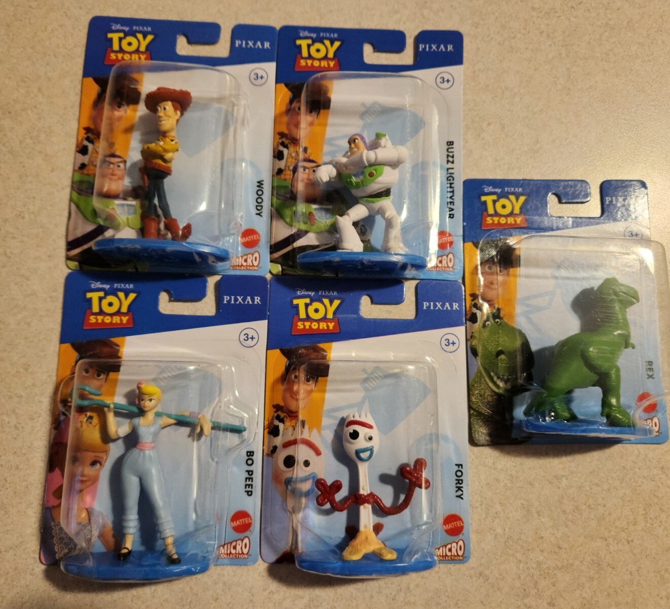 Toy Story Pixar SET OF 5 Mattel Micro Collection Toys Mini Figures New ...