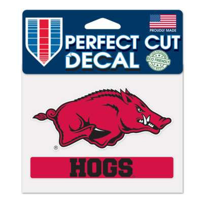 ARKANSAS RAZORBACKS HOGS DIE-CUT DECAL 4"X5" WINDOWS LAPTOPS NCAA ...