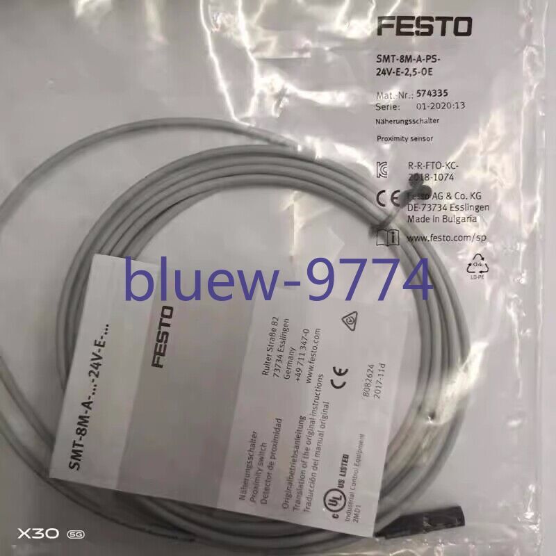 NEW FESTO SMT-8M-A-PS-24V-E-2,5-OE Proximity Switch Sensor | eBay