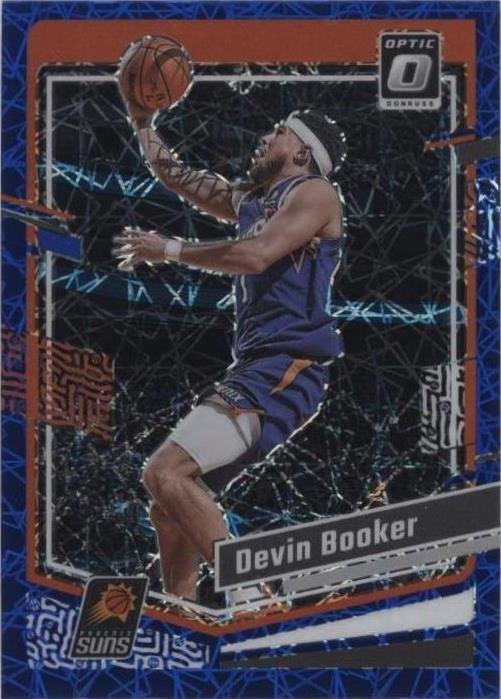 2023-24 Panini Donruss Optic - Devin Booker #44 Blue Velocity Prizm for ...