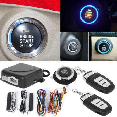 Car Remote Control Keyless Entry Start Alarm System Push Button Remote ...