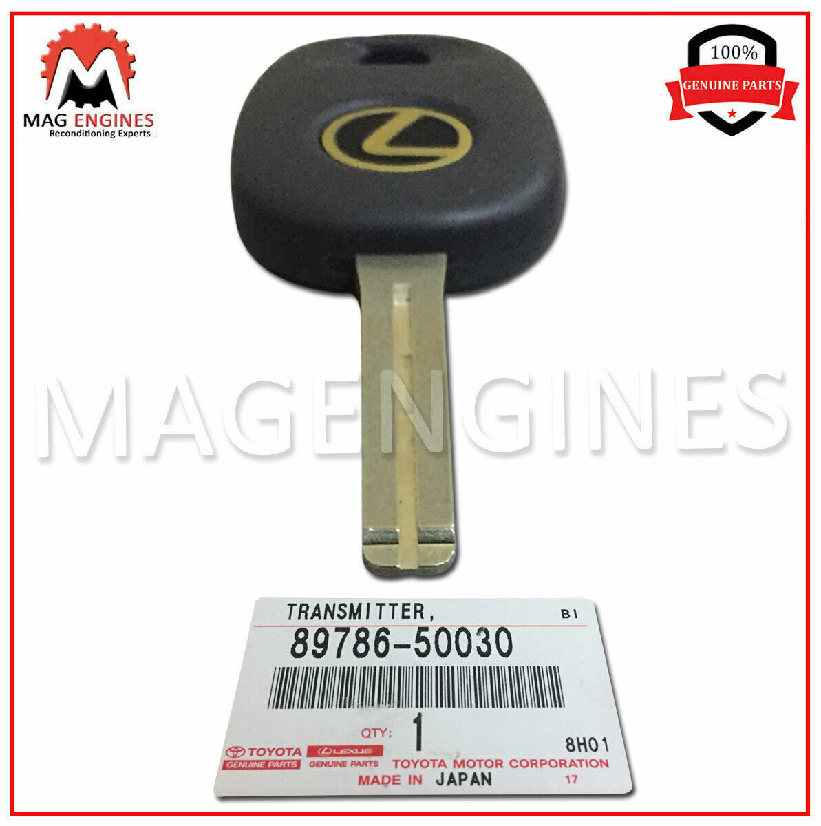89786-50030 GENUINE OEM TRANSMITTER BLANK SUB KEY 8978650030 | eBay