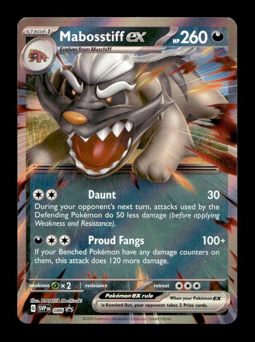 Pokemon TCG - Mabosstiff ex - 086 - SV: Scarlet & Violet Promo Cards ...