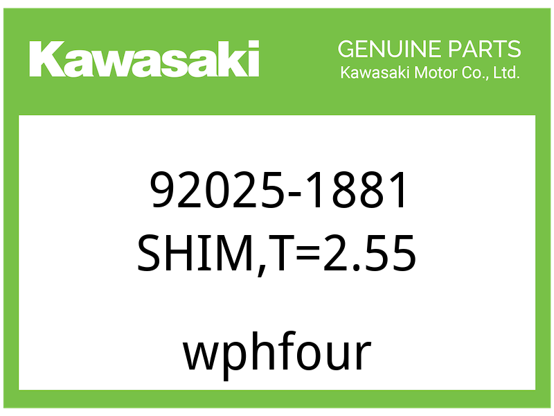 Kawasaki OEM Part 92025-1881 SHIM,T=2.55 | eBay
