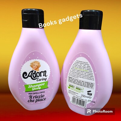 6 Flaconi ADORN Caring SHAMPOO Glossy x Capelli Ricci il Riccio che ...