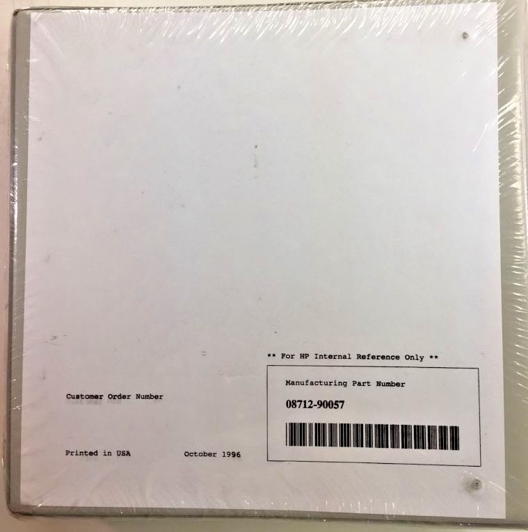 HP 8711C/12C/13C/14C RF Network Analyzers Programmers Guide P/N 08712 ...