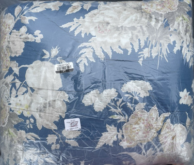 Pottery Barn Bethany Floral Embroidered Reversible Quilt - King/Cal ...