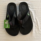 SANUK BEER COZY FLIP FLOPS SANDALS BLACK MENS US 9 | eBay