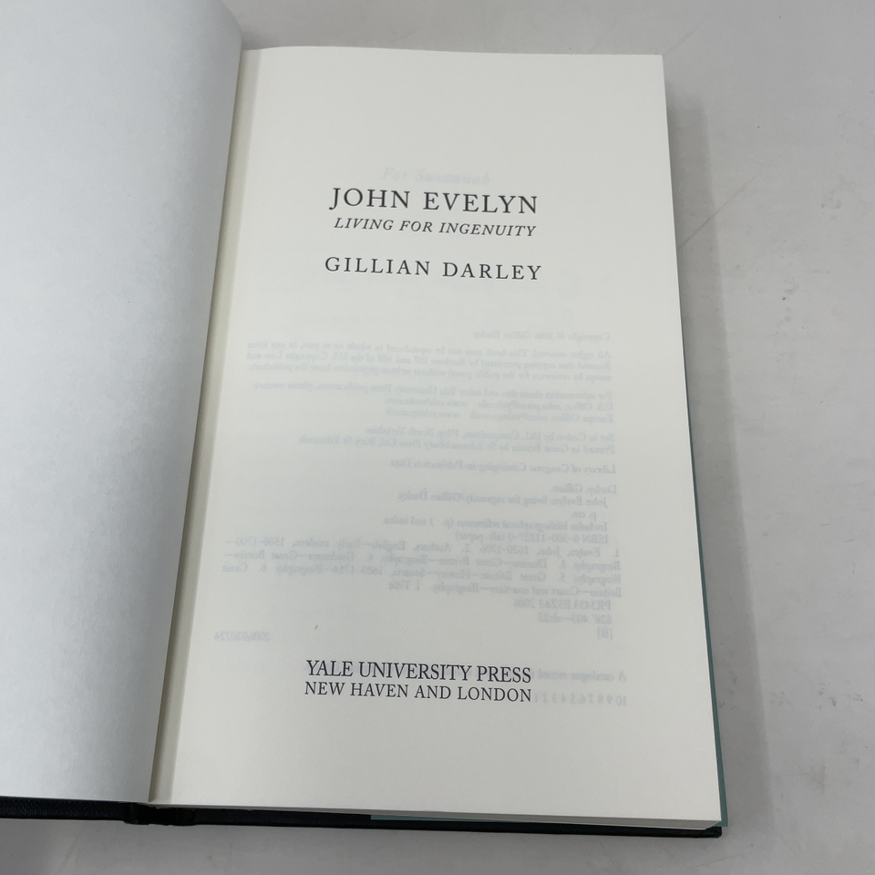 John Evelyn by Gillian Darley HC First Edition Like New 2006 | eBay
